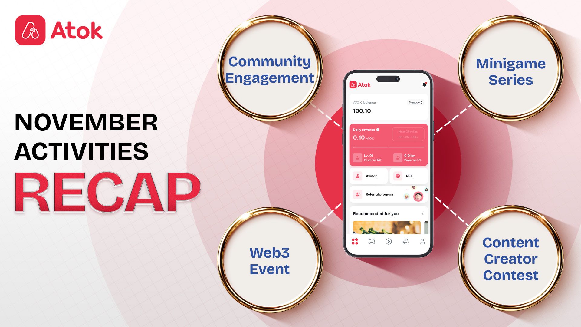 Atok’s November Activities Recap: Community Engagement, Web3 Event Participation & More! | Atok